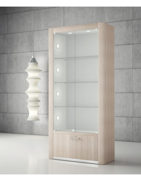 Vetrina bifacciale con spalle in legno e 10 faretti LED – Vetrina con ...