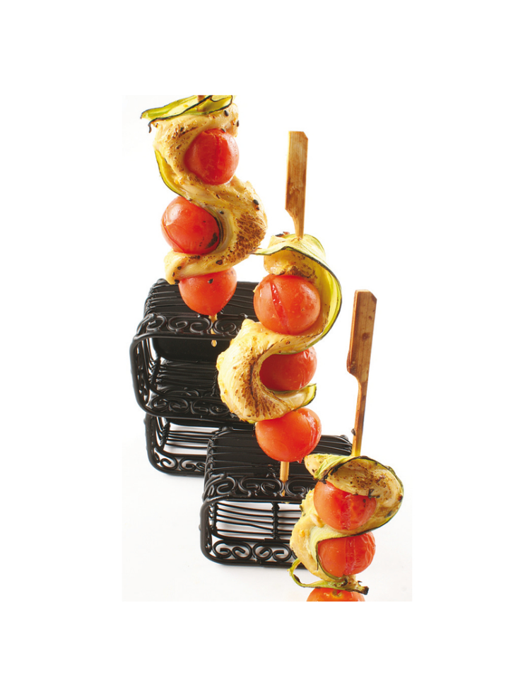 Spiedini bamboo, monouso, 100 pz - Dimensioni cm 15,00 - dinaforniture.it